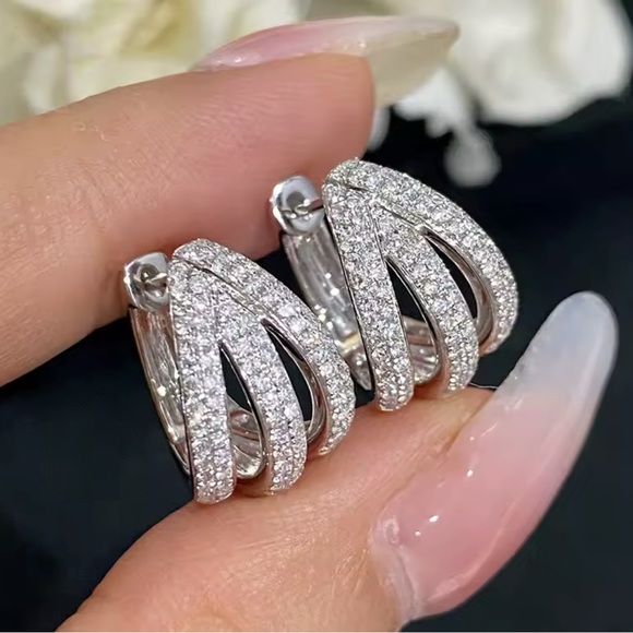 Jewelry | Beautiful Bling Hoops | Poshmark